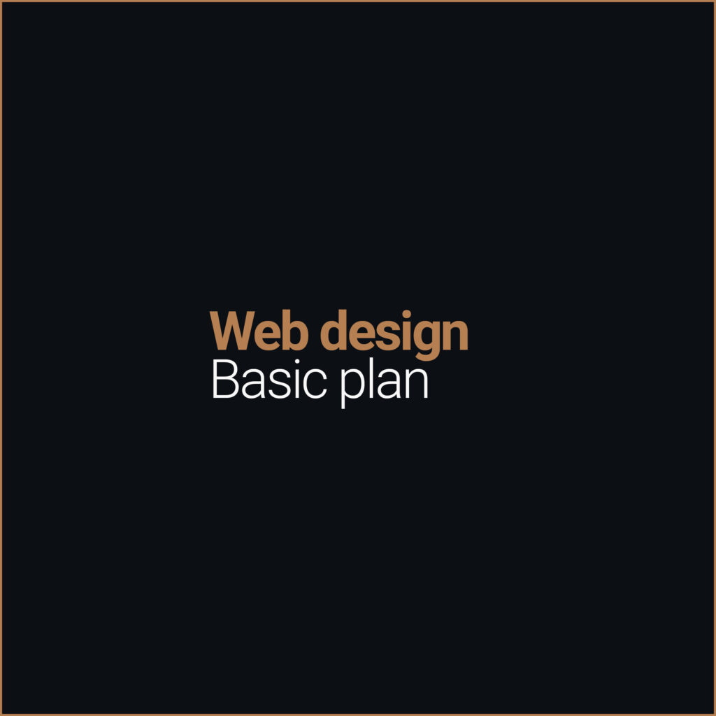 Web design basic plan | brainkrea.com